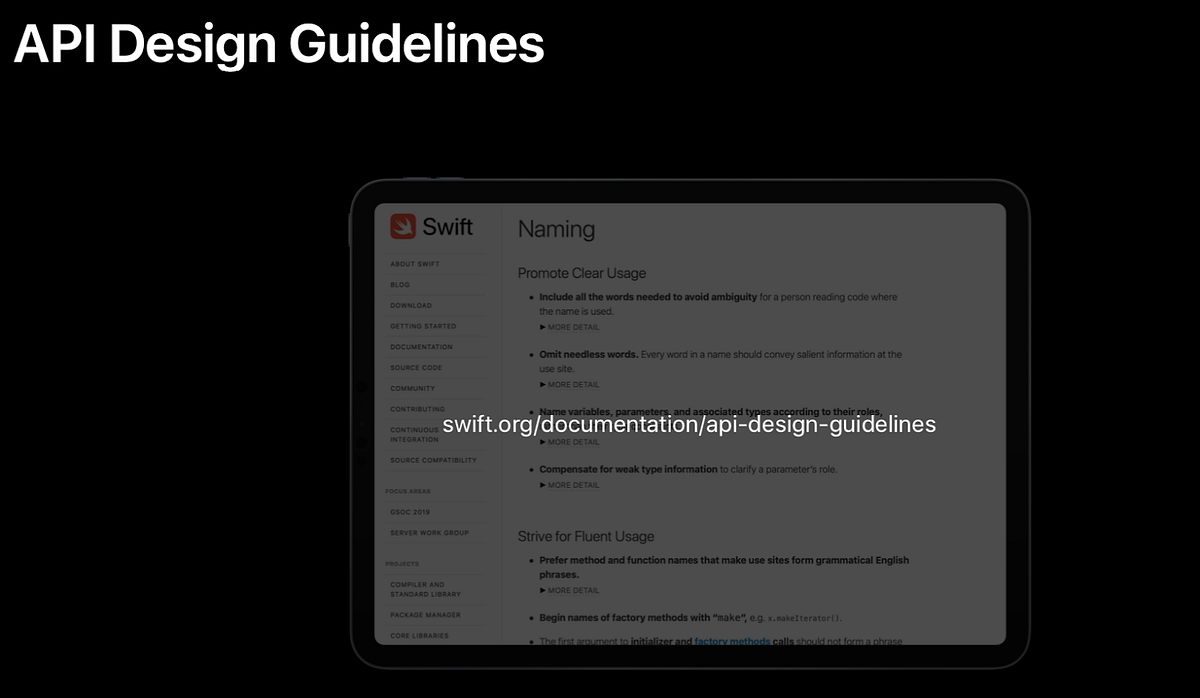 WWDC19-Modern Swift API Design. [415] Modern Swift API Design | by 庭庭 ...