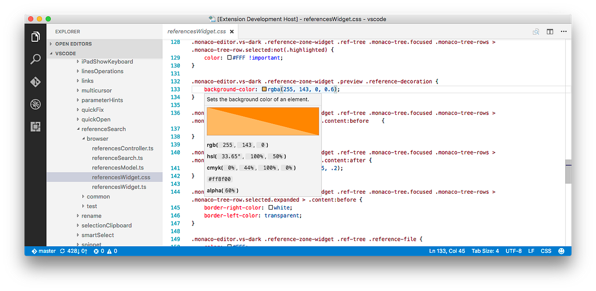 VS Code Extension: Color Info On Hover | by Ziad Beyens | Medium