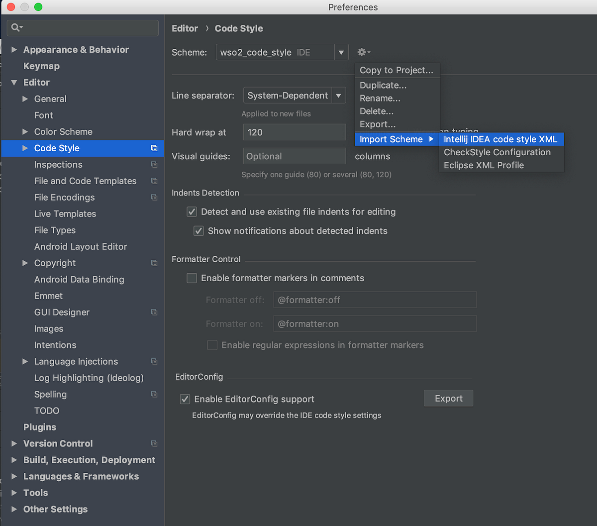 How to configure WSO2 code style template | by Wijith Bandara | Medium