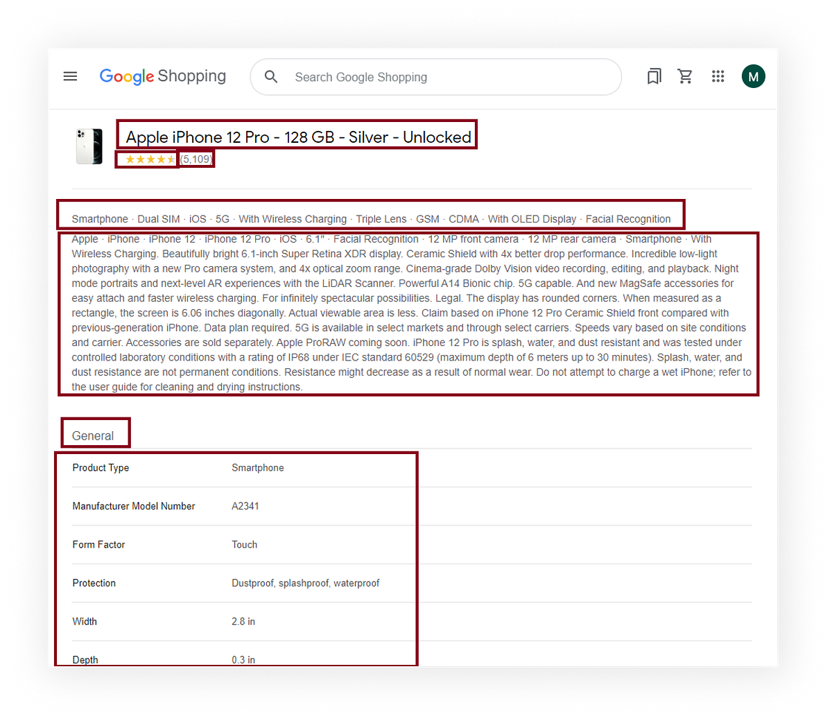 Web scraping Google Shopping Product Specs with Nodejs | by Mikhail Zub | Nov, 2022 | Medium