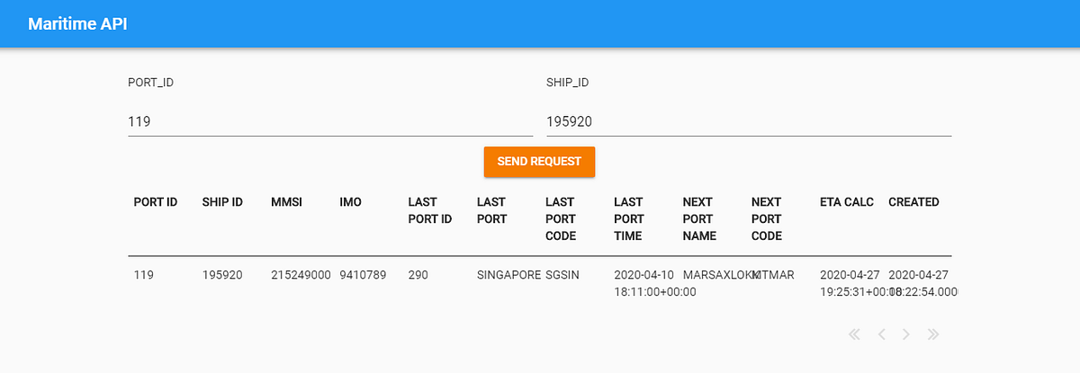 How to create a simple web app for a Vessel’s ETA API using python ...