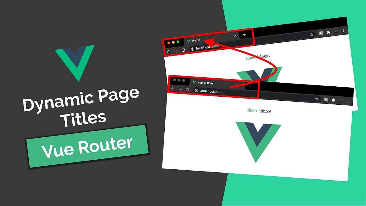 How to dynamically change the page title with Vue and Vue Router | by ... How to dynamically change the page title with Vue and Vue Router | by ...