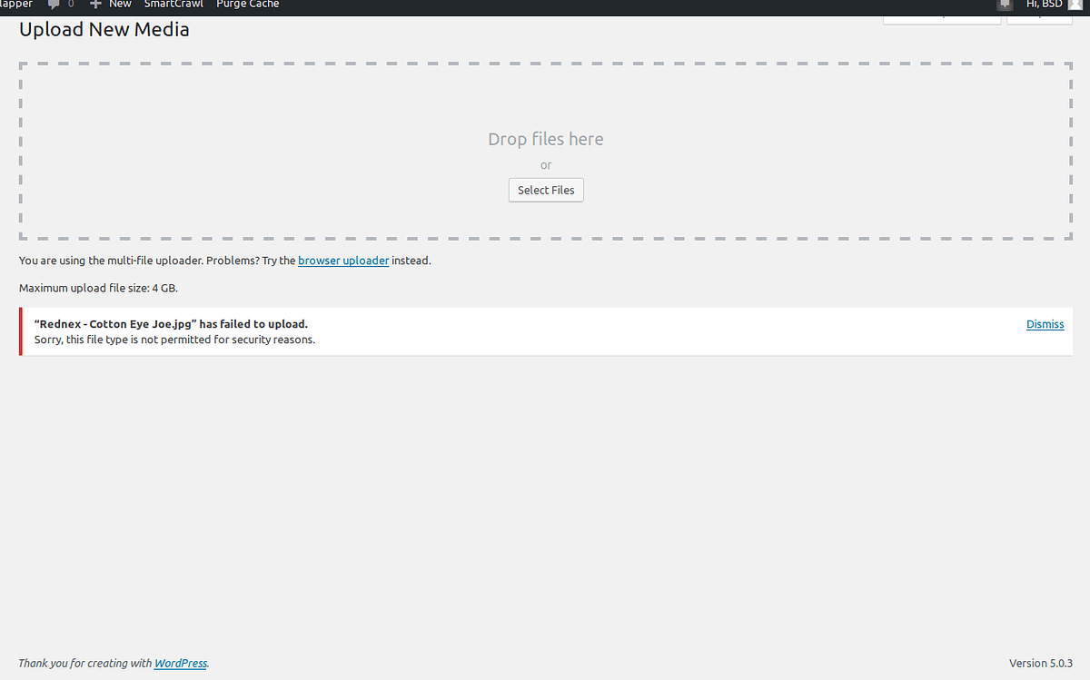 Fix WordPress Error: Sorry, This File Type Is Not Permitted For Security Reasons | by Visualmodo ...