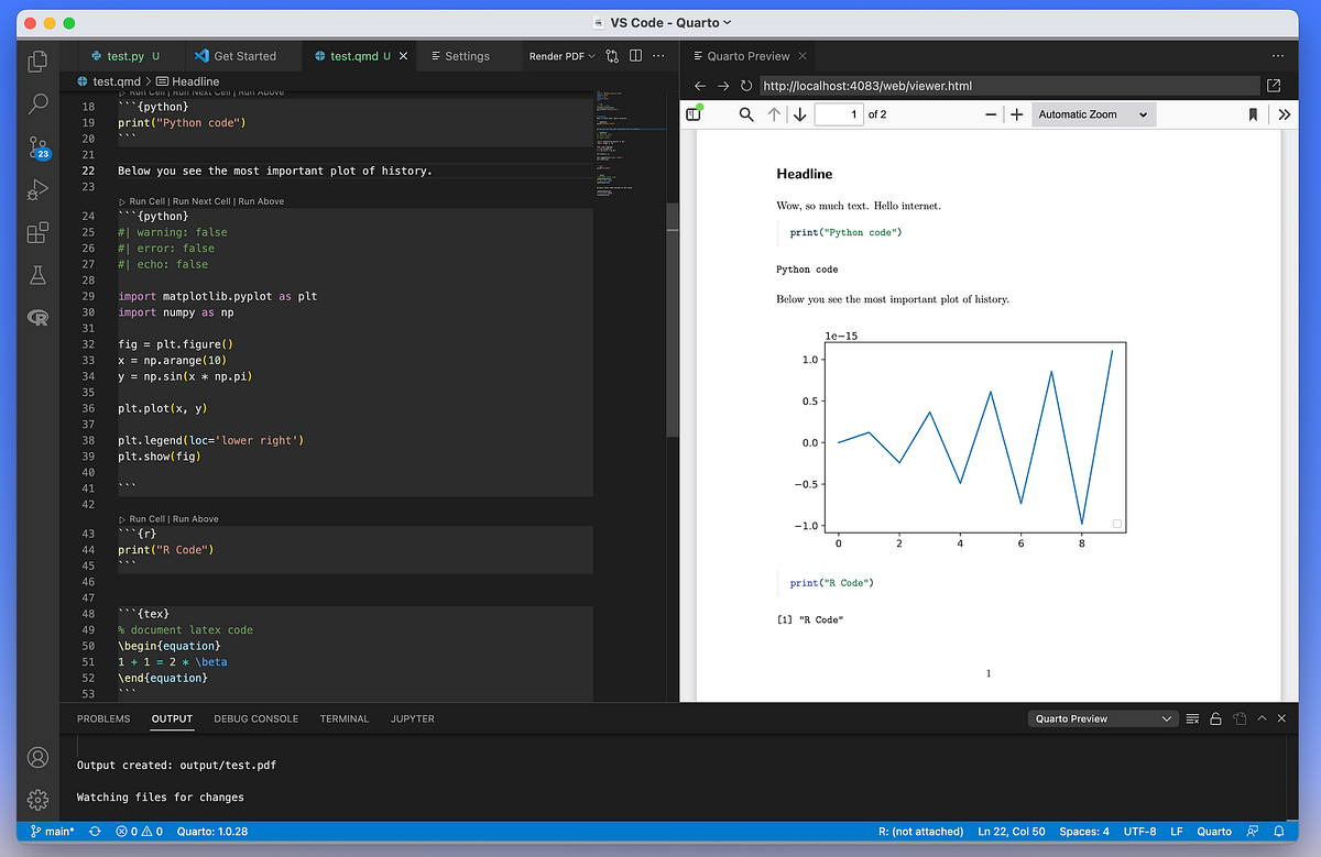 Heads up! Quarto is here to stay. Immediately combine R & Python in your next document: An ...