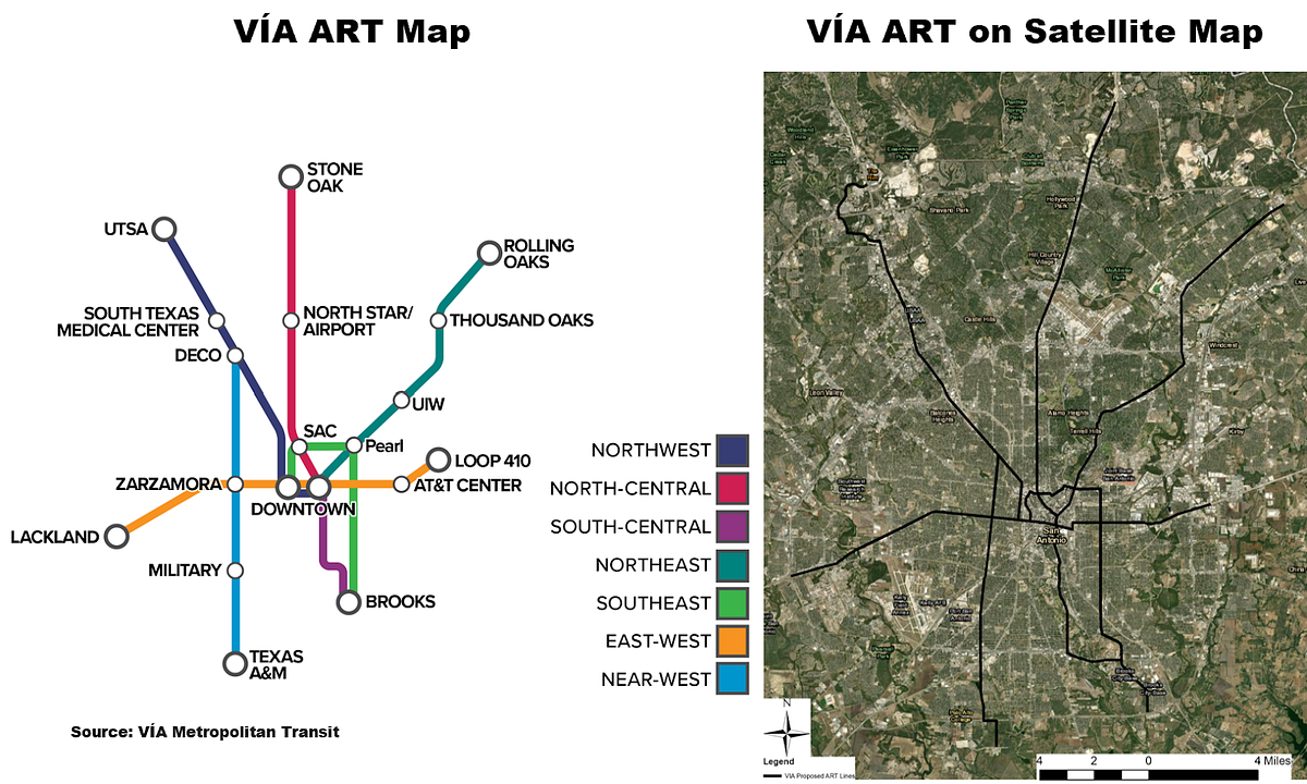 VÍA Metropolitan Transit’s Proposed Advanced Rapid Transit Network in ...