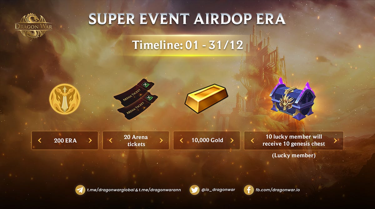 [SUPER EVENT] AIRDROP ERA — THE 2nd TOKEN OF DRAGON WAR | by DragonWar ...