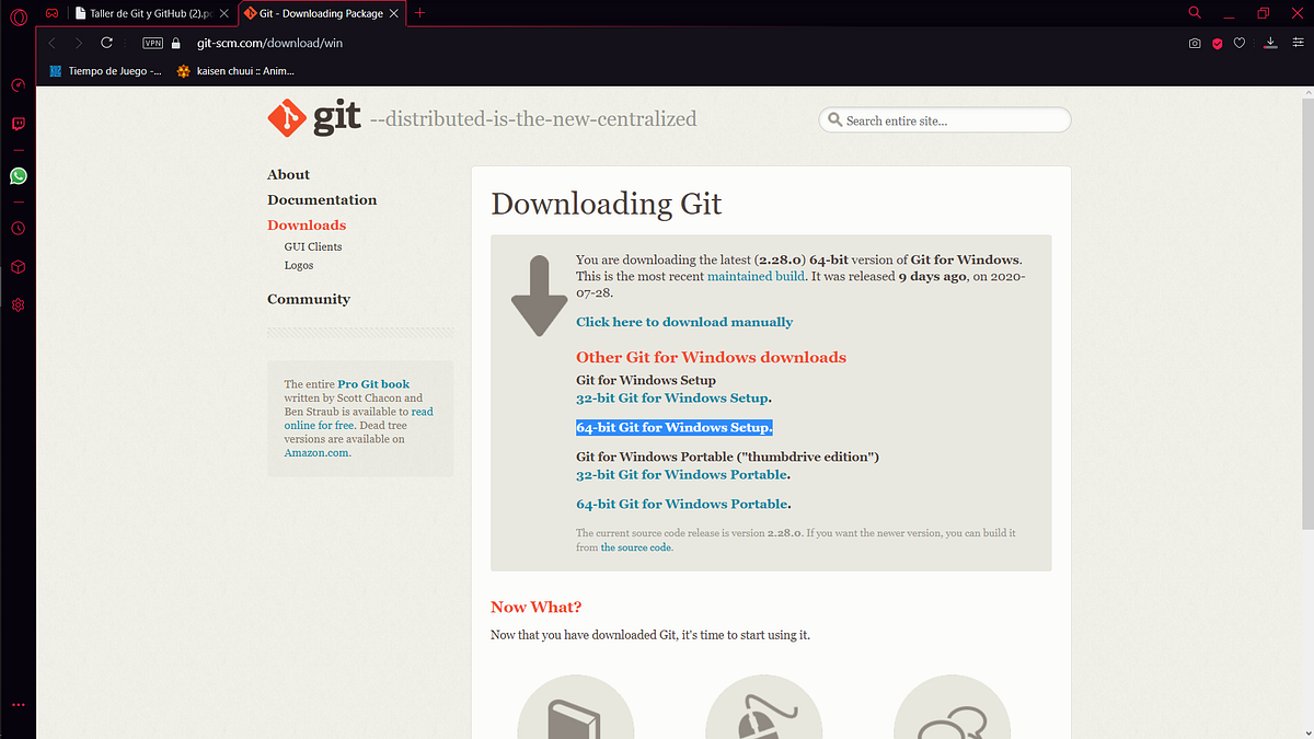Taller de Git y Github. .Ingresamos a la siguiente pagina web… | by Andres Ponce | Medium