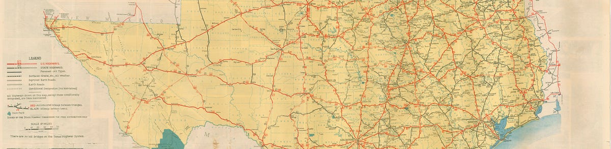 Official Map of the Highway System of Texas | by Texas General Land ...