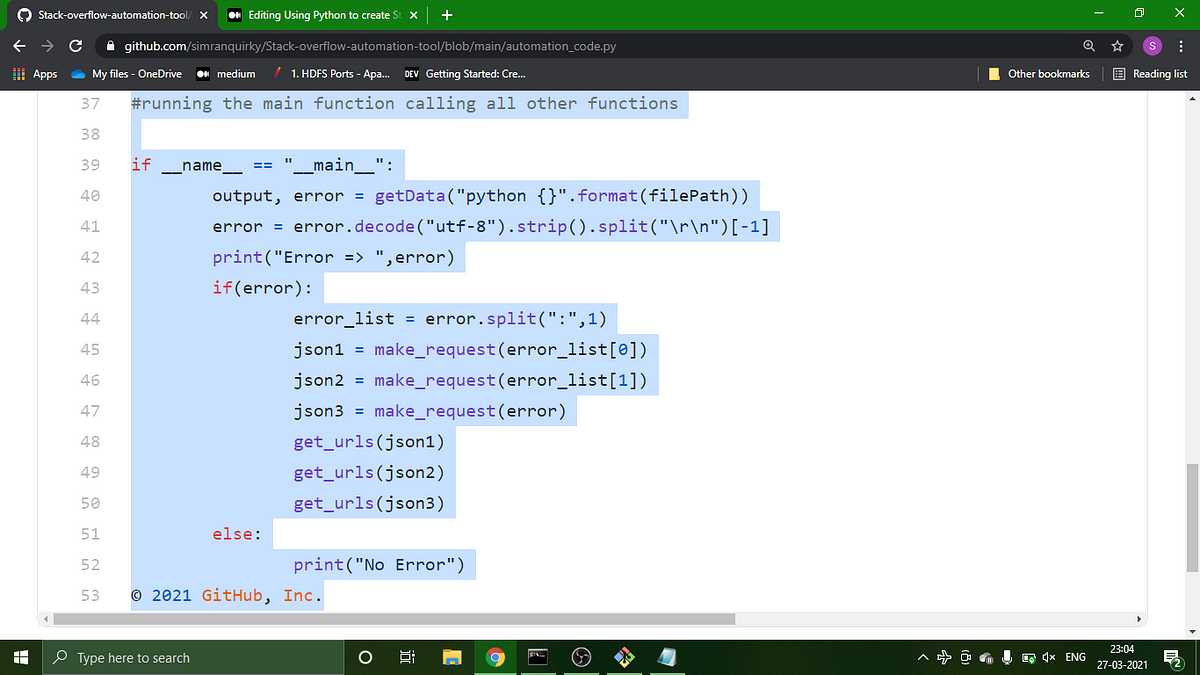 Using Python To Create Stack Overflow Automation Tool By Simrankumari
