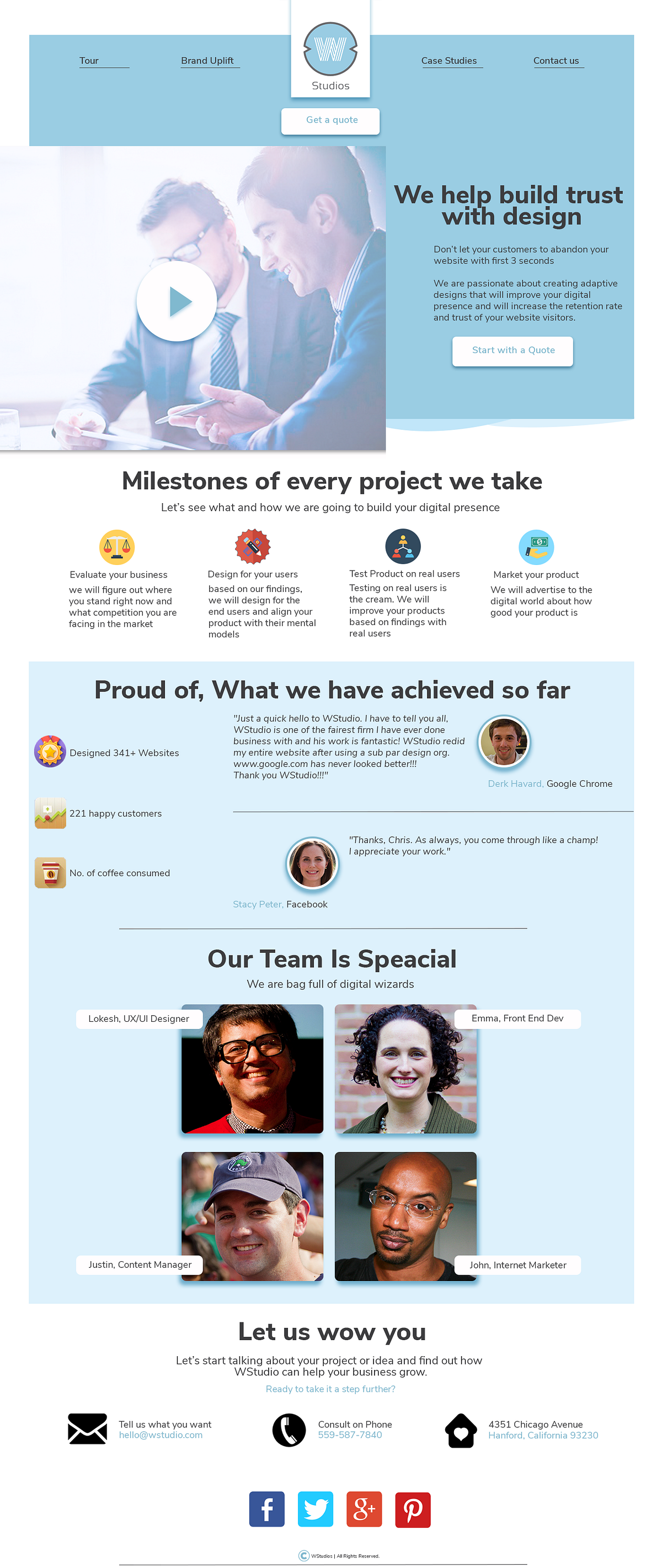 My 1st ever Website design project. Hope you all like it. Thanks and ...