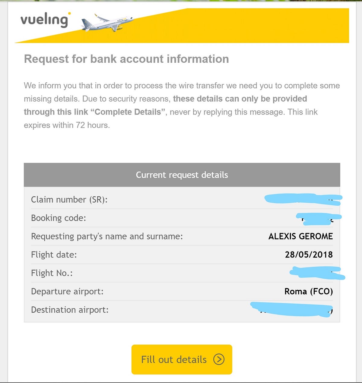 Vueling claim process misses the most important thing. | by Alexis ...