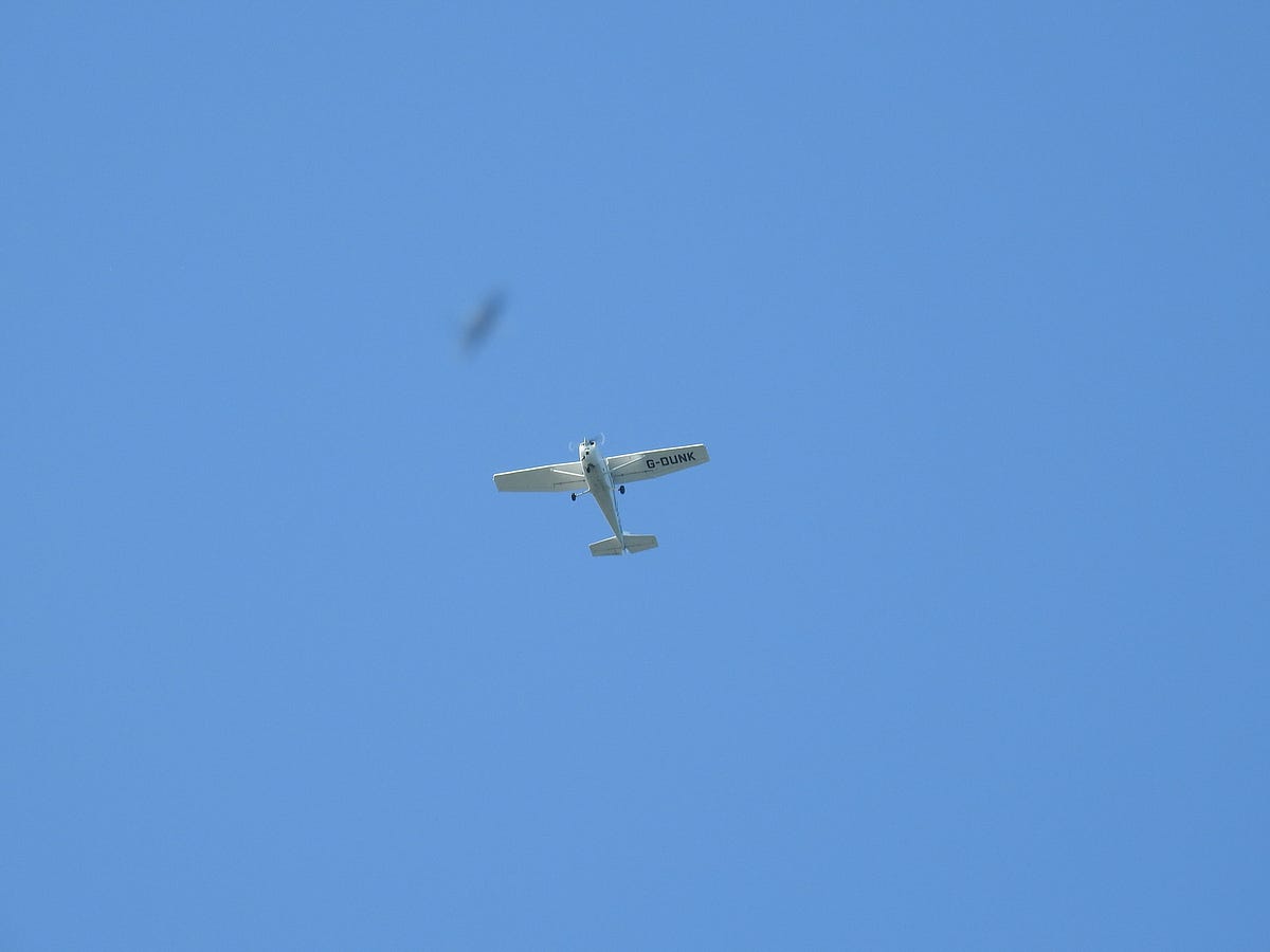 Ufo Captured Passing Above Propeller Plane By Johnmooner Chief Oct