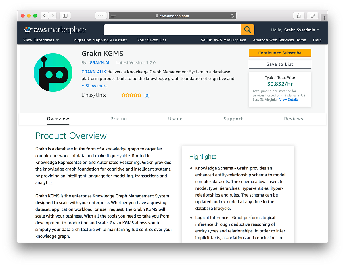 Grakn KGMS is now on AWS. Earlier this year, we announced the… | by ...