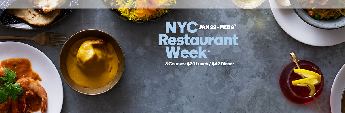 It’s restaurant week in New York City! | by Chap-Long Lau | Medium