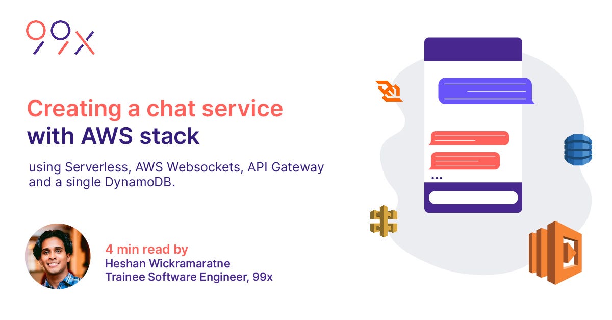 Creating a Chat Service with AWS Stack. | by Heshan Wickramaratne | Engineering at 99x