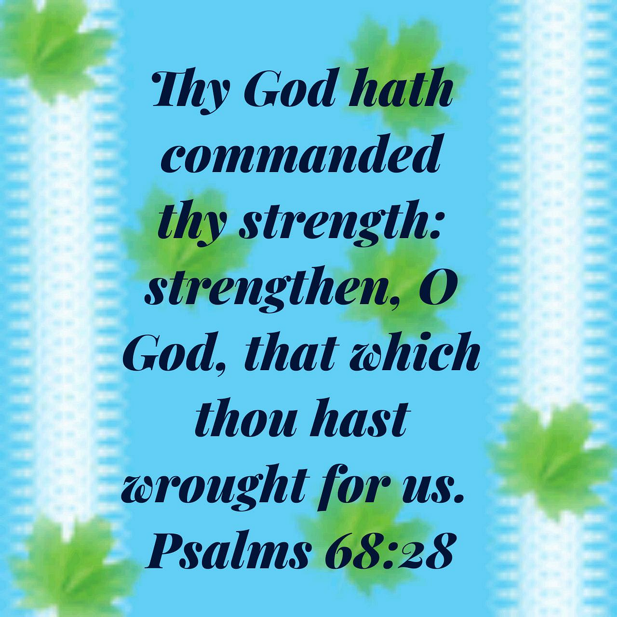 Psalm 68 28 KJV Bible Verse Image Bible Verse Images Medium