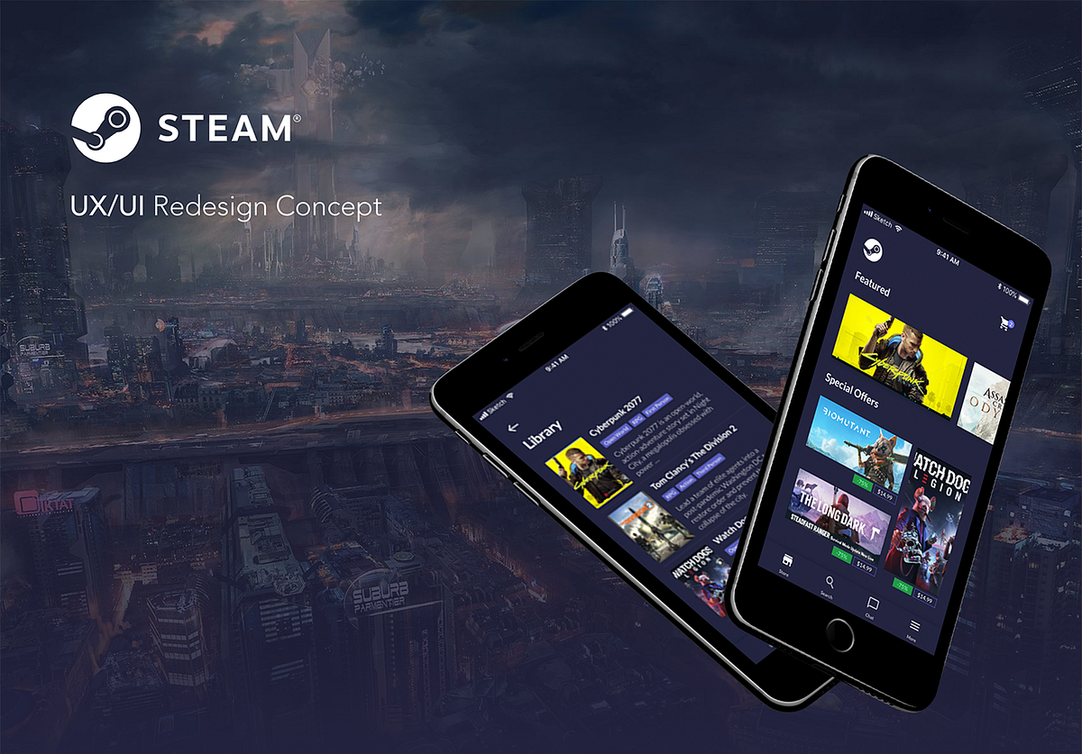 UX/UI Redesign Concept Steam Mobile | by Onur Kuru | Medium