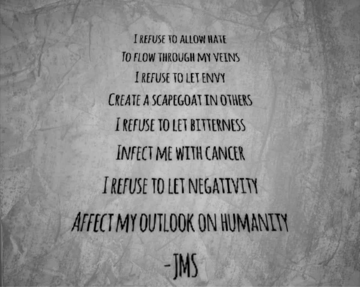 Some poetry today to reflect on negativity that can cause us to look ...