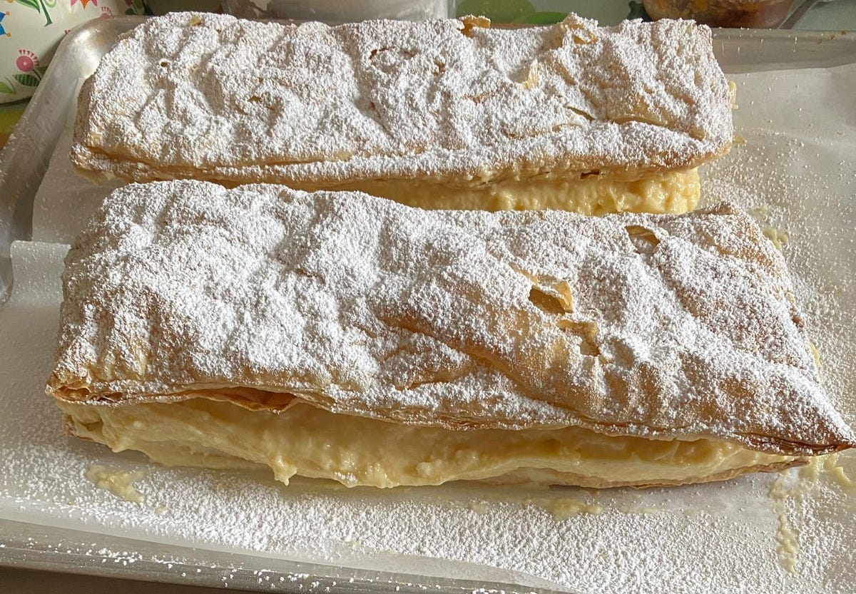 Hungarian creamy custard pastry. | Kitchen Tales