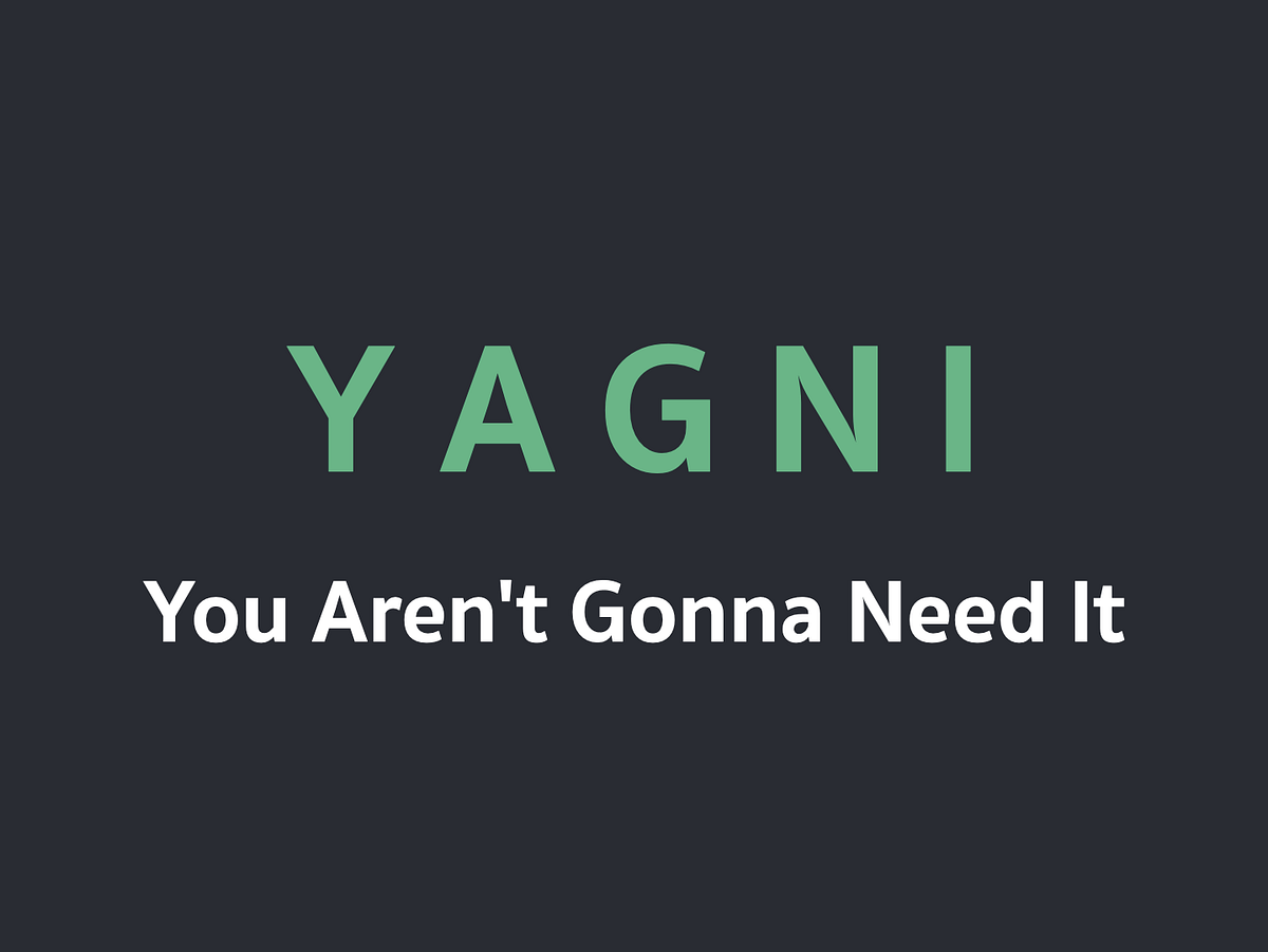 มาทำ YAGNI กันเถอะ !! - odds.team - Medium