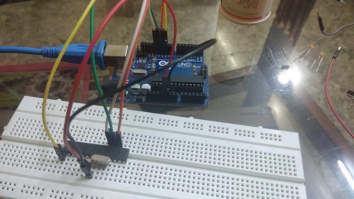 Uploading bootloader in atmega328p-pu using only a working arduino | by ...