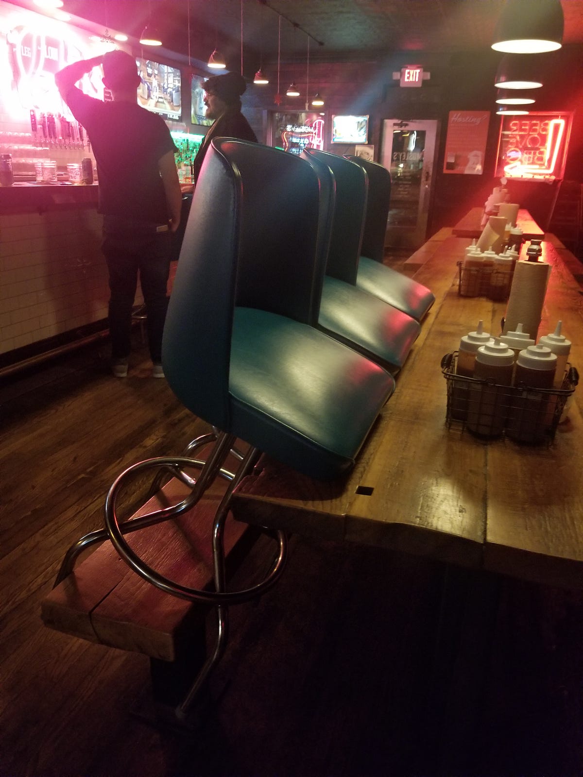 barstool. blue collar boy your hands are heavy on… | by Leisha Nicole ...