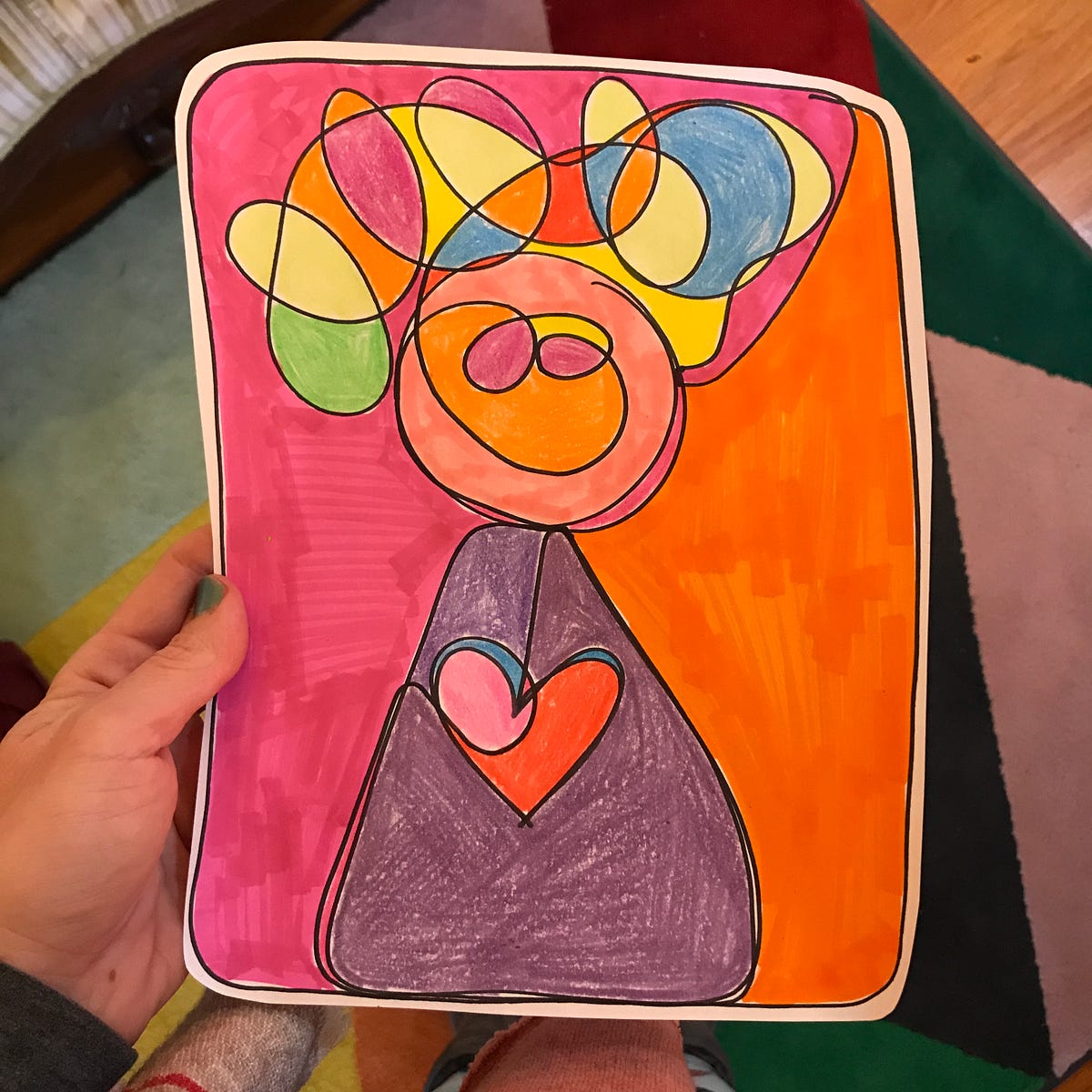 Once upon a time girl, there was a girl who couldn’t stop coloring ...