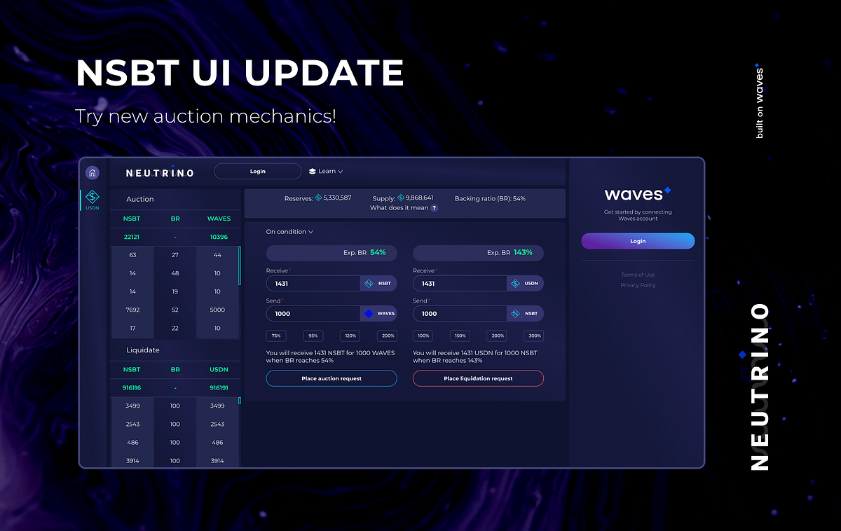 Neutrino Base Tokens (NSBT) User Interface Update | by Neutrino ...