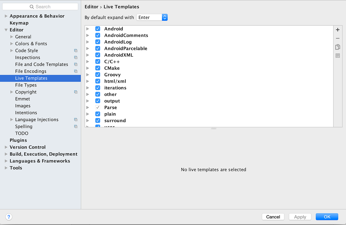 Using Live Templates To Write Less Code | by Alex Gwyn | Medium