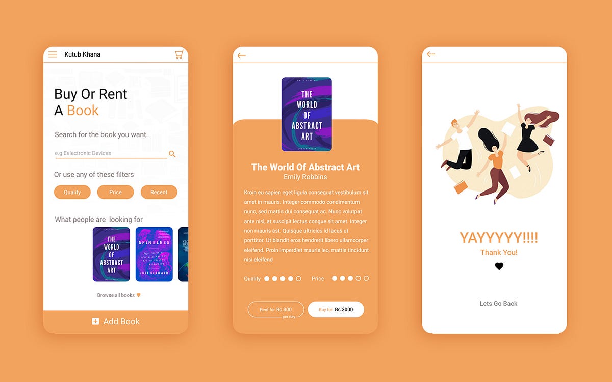 Kutub Khana : UI /UX Design Case. A complete UI/UX case study of how the… | by Saad Siddiqui ...