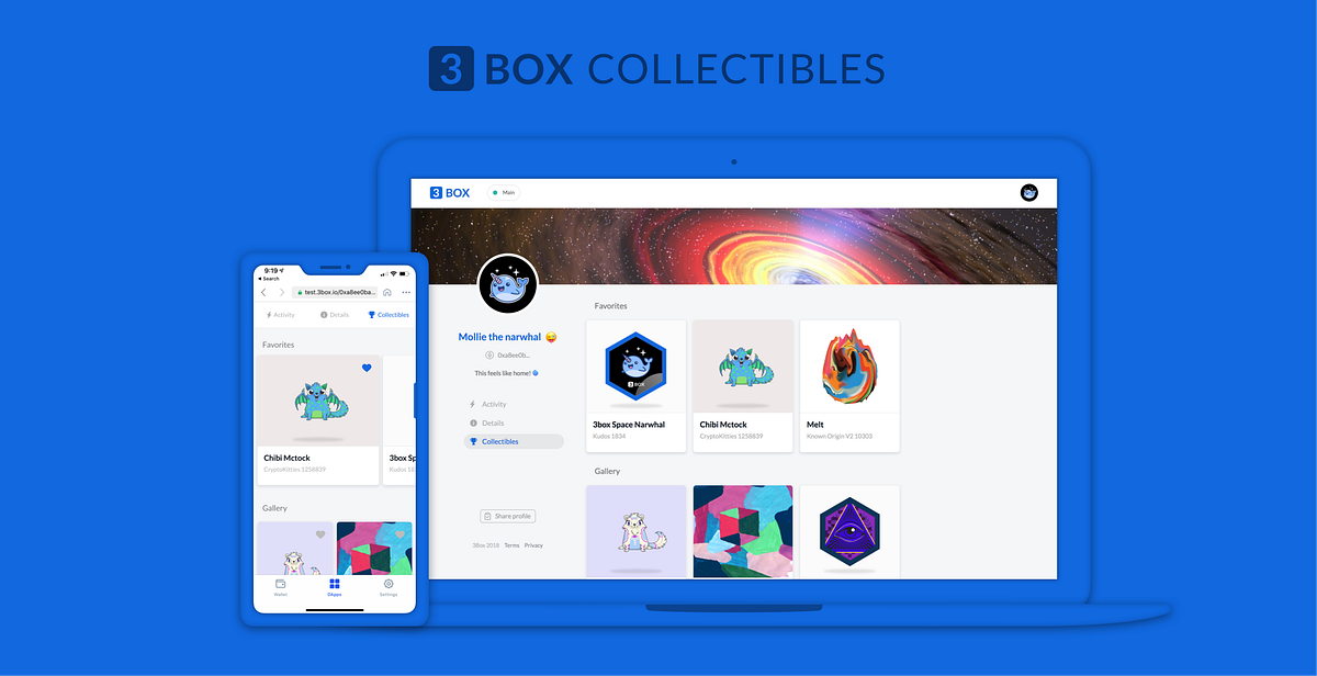 Introducing, 3Box Collectibles Gallery | by 3Box Labs | 3Box Labs | Medium
