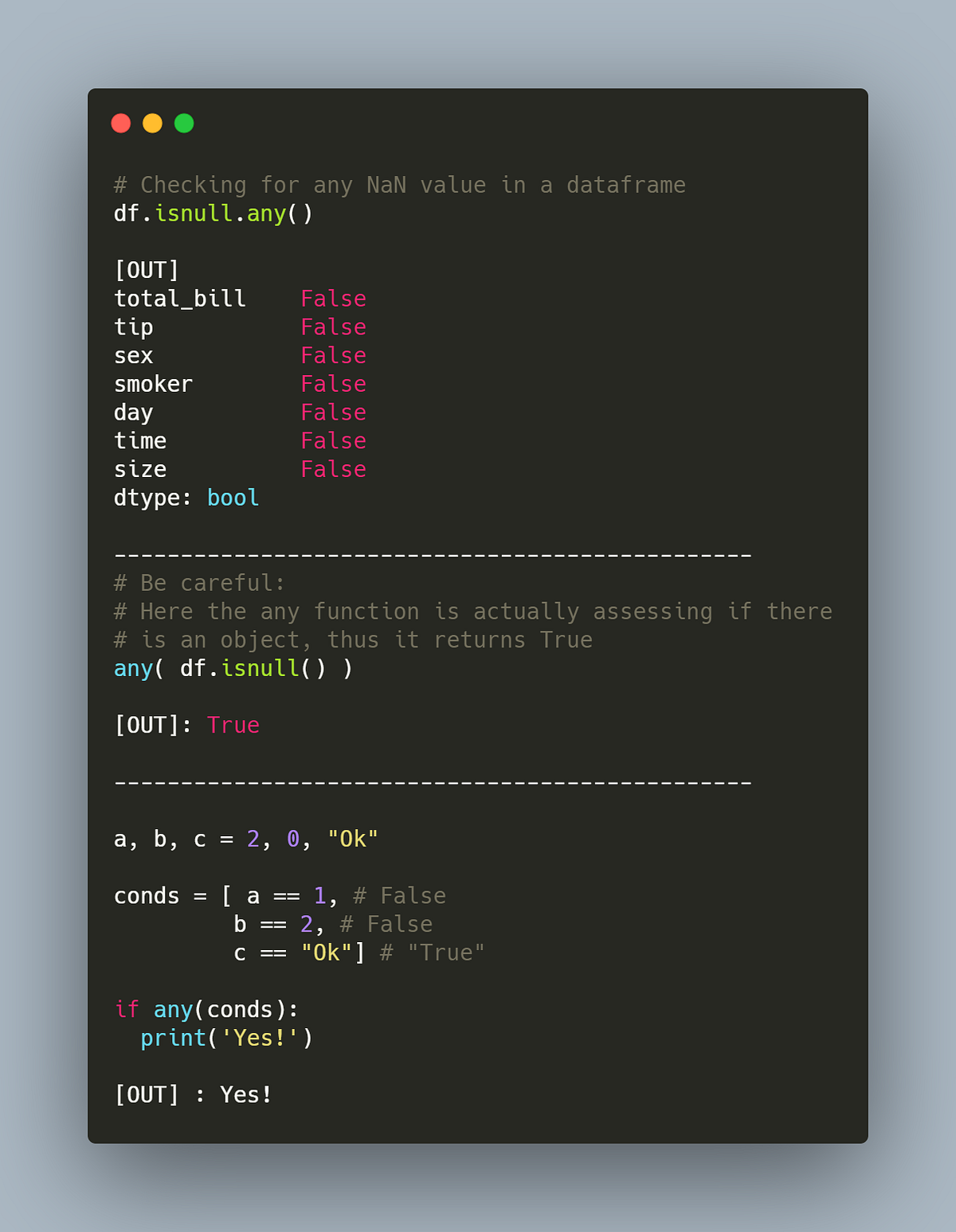 any() function in Python - gustavorsantos - Medium