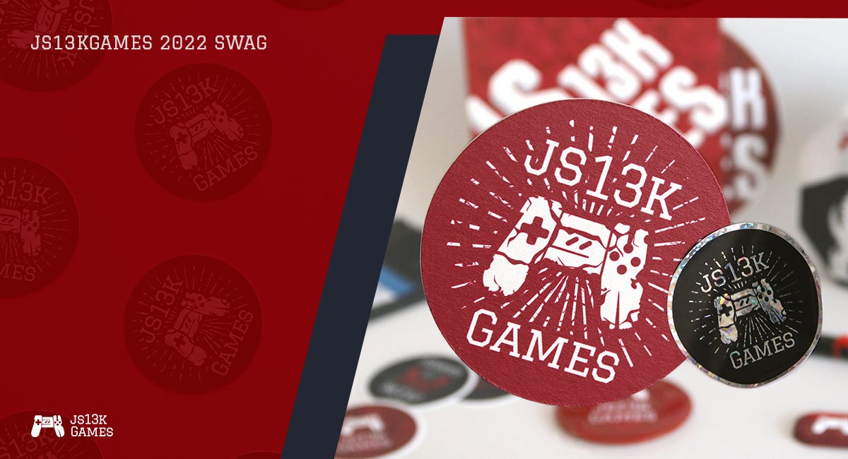 Swag: coasters and glitter stickers | by Andrzej Mazur | js13kGames ...