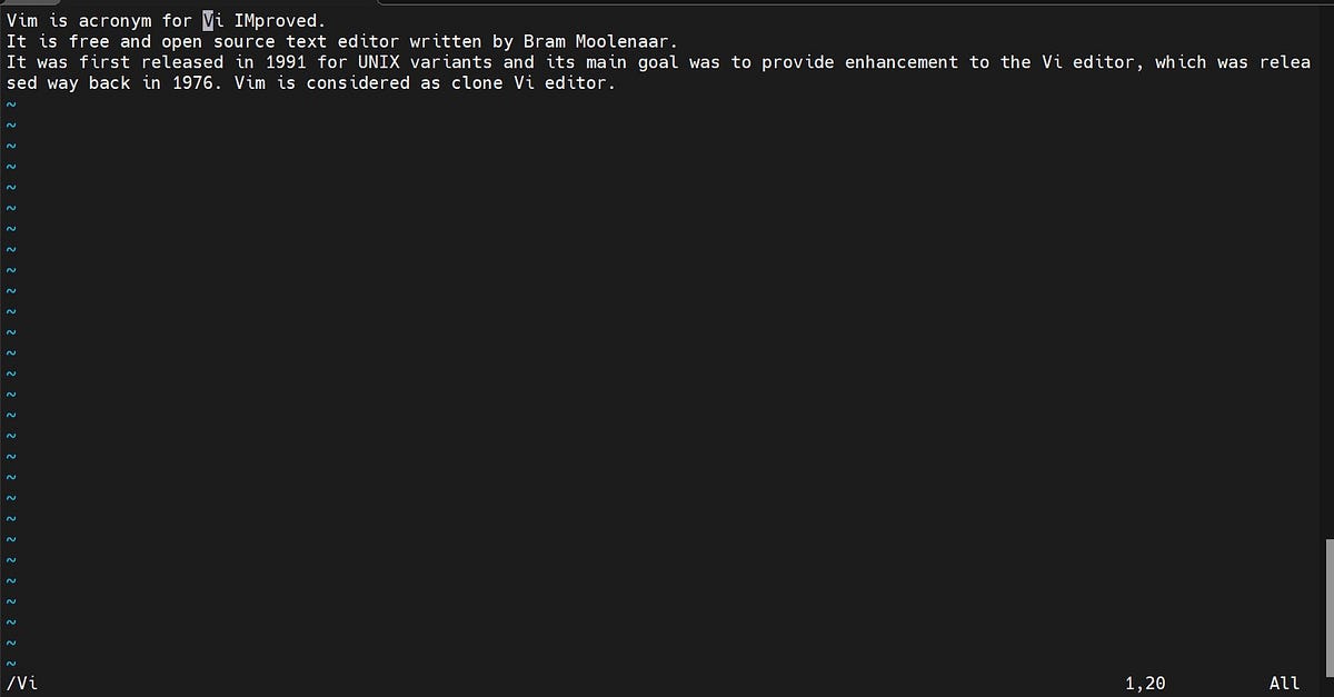 Vim: Linux Text editor tips and tricks | by Devang Jani | Medium