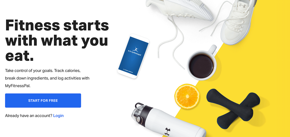Wireframing the fitness app “MyFitnessPal” | by Kana Watanabe | Medium