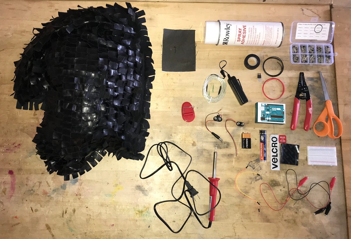 A Halloween Costume: How to code EL wire to fade in and out, and embed ...