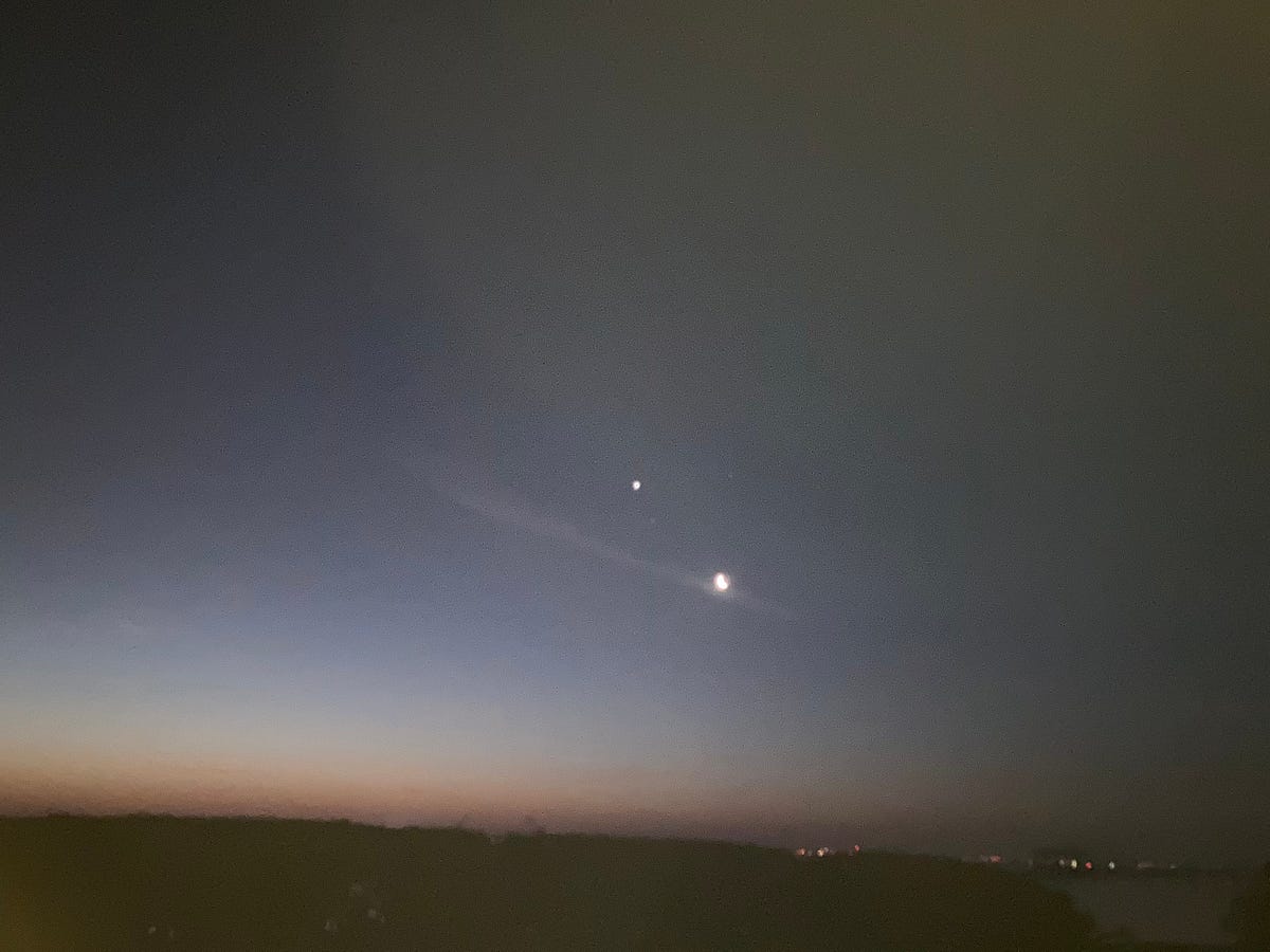 Moon Star Sunrise. Bright morning star lights up the sky… | by Julie ...