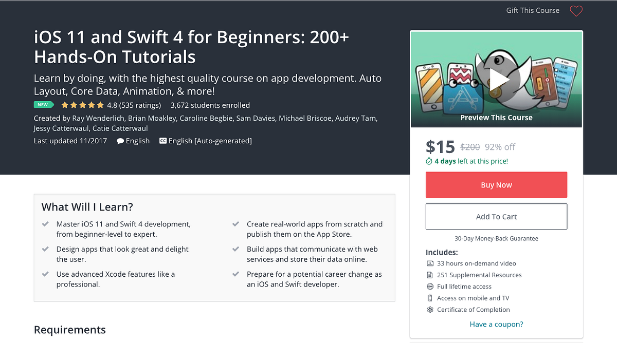 5 Best Udemy Courses for Learning iOS Development | by Forrest Knight ...