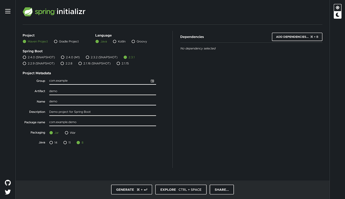 Spring Boot: Hello World - Using Spring initializr | by Yohan Avishke | Medium