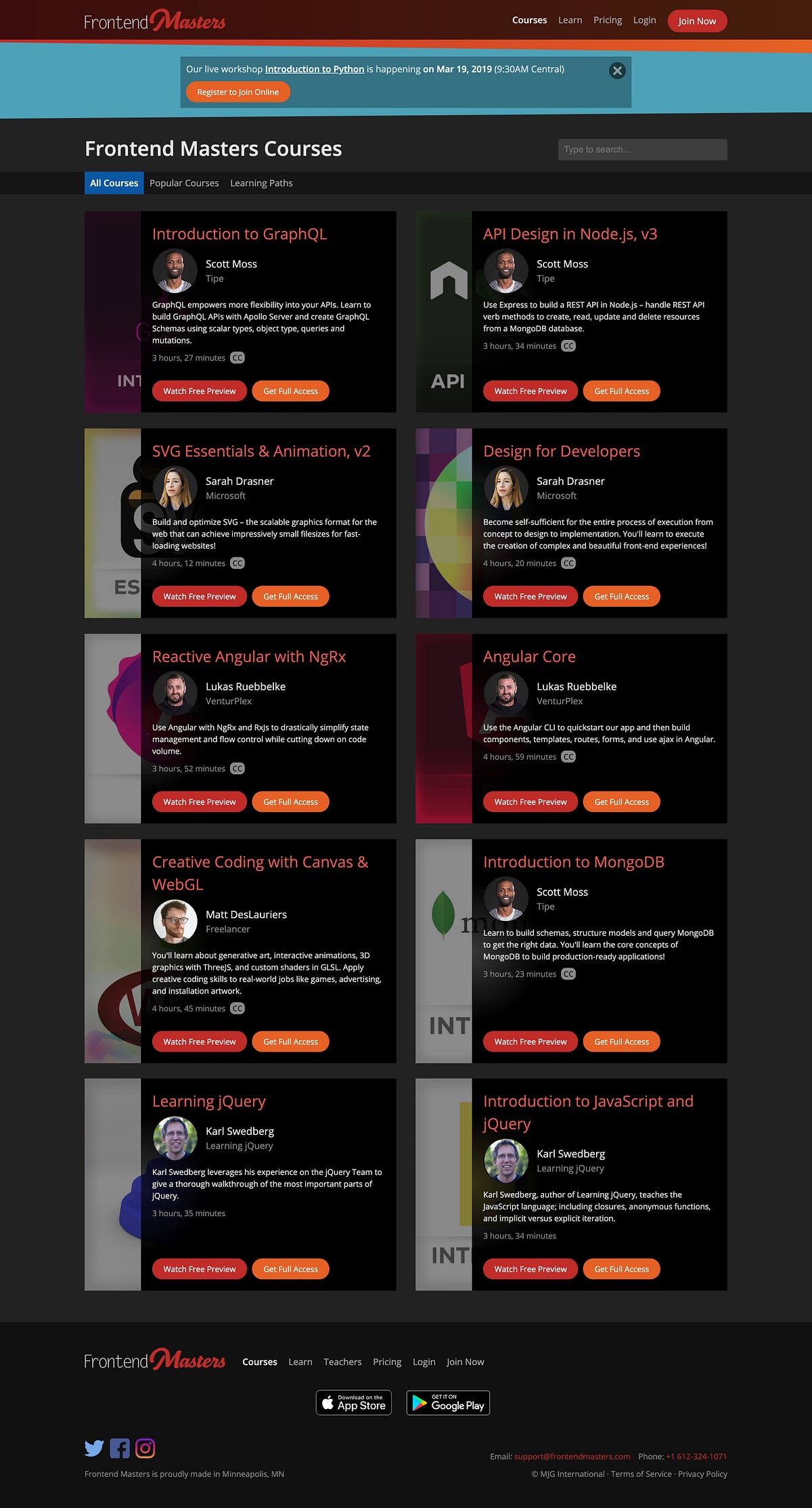 Redesigning Frontend Masters: Part II (Courses Page) | by Tosin ...