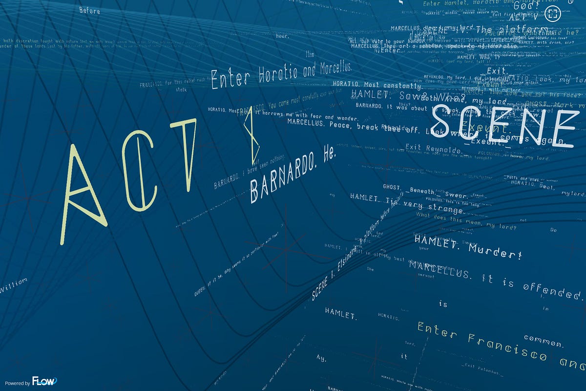 Hamlet Flow. All 174,379 characters in Shakespeare’s… | by Jason Marsh ...