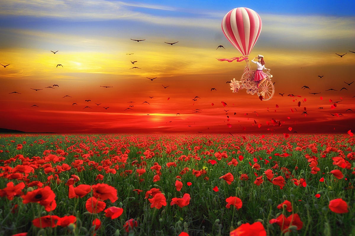 The Magical Flower Ride - Flowers of Inspiration - Medium