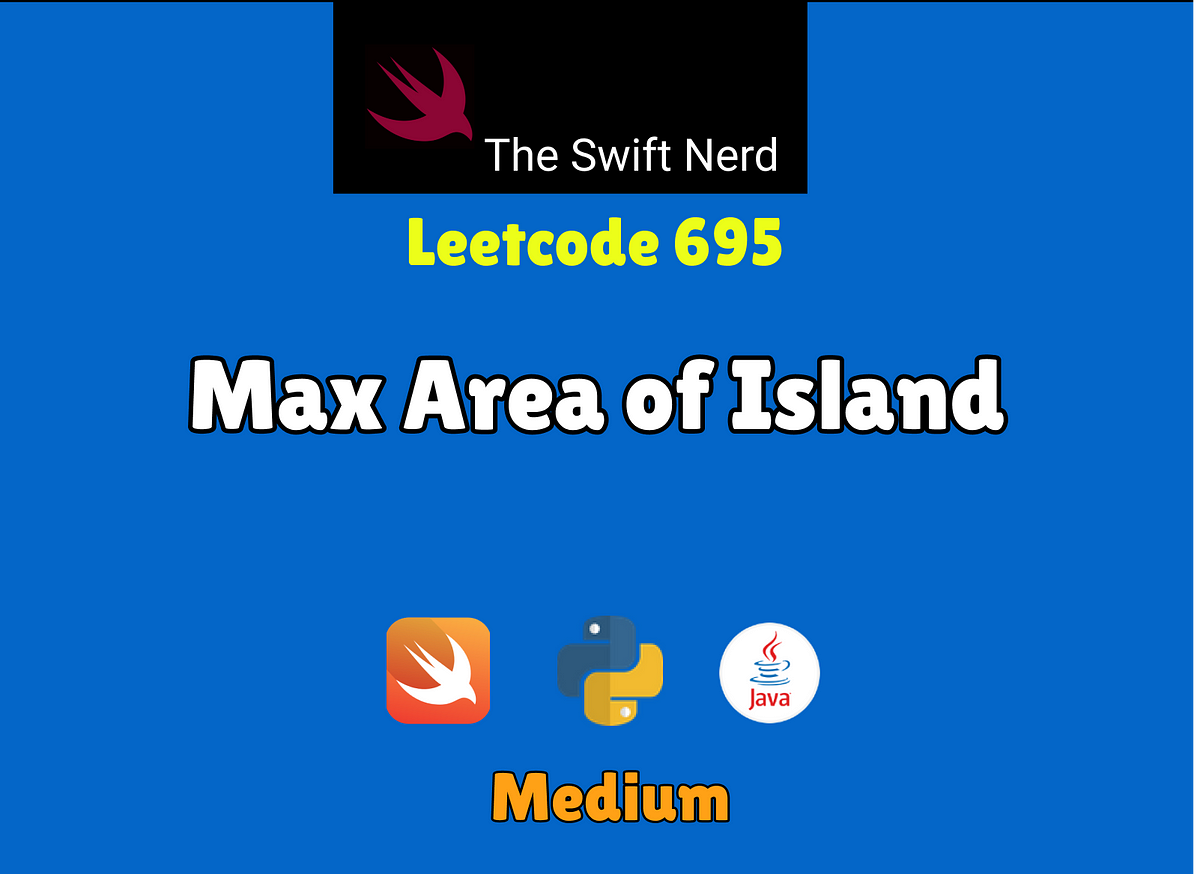Swift Leetcode Series Max Area Of Island By Varun Dev Genius