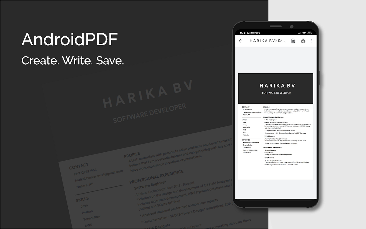 AndroidPDF: Create.Write.Save PDF Files | by Harika bv | Medium
