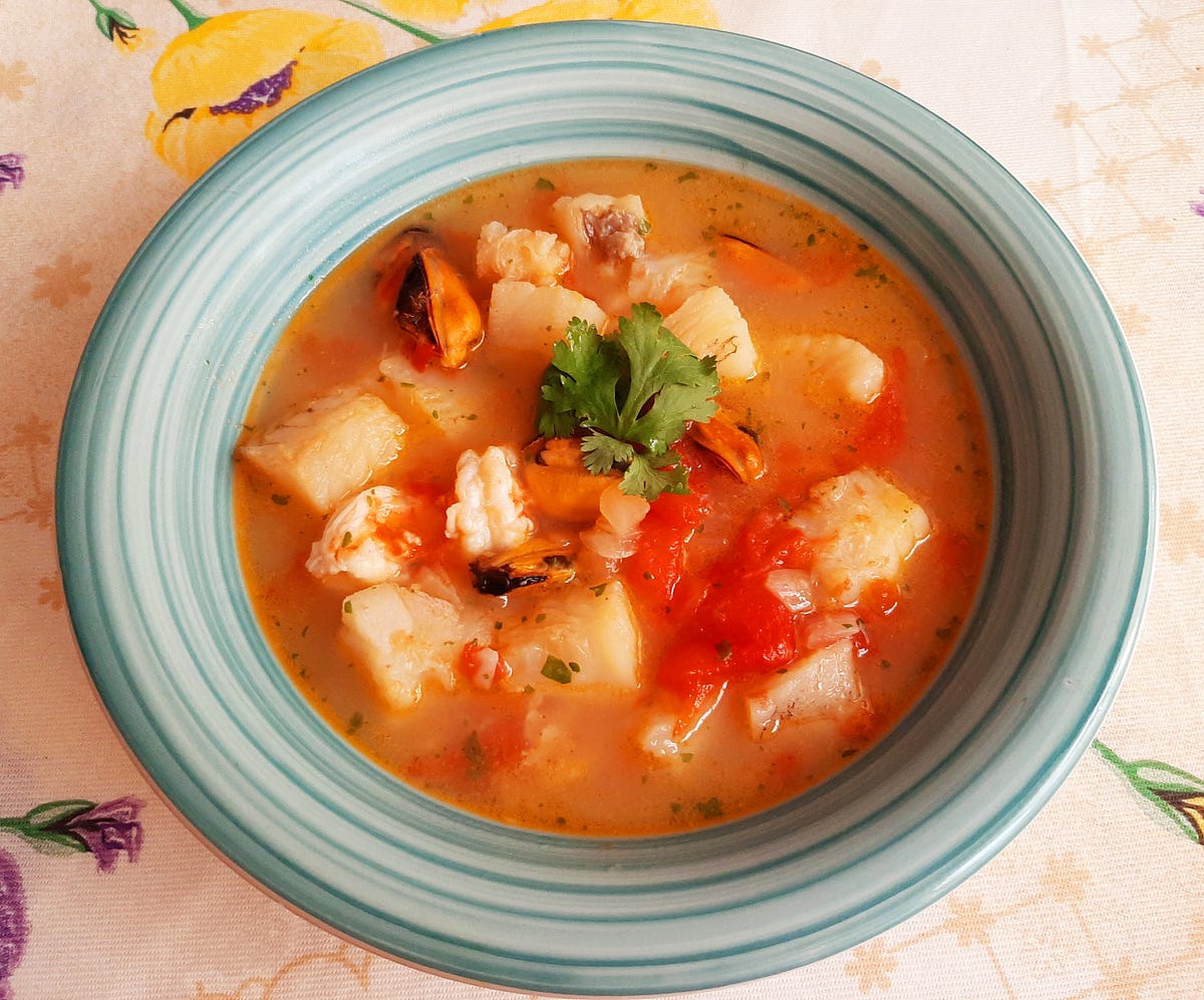 Monkfish Soup. 250g/half pound monkfish in cubes 5–6… | by Ayrenna Sky ...