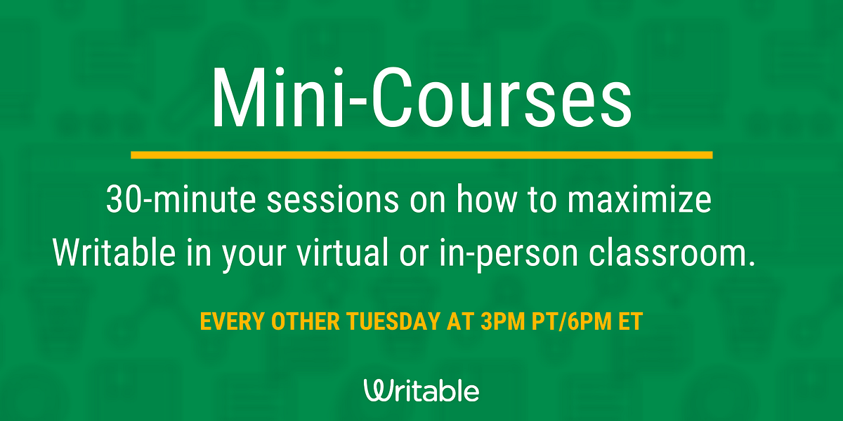 Introducing Mini-Courses by Writable | by Writable | Writable | Medium