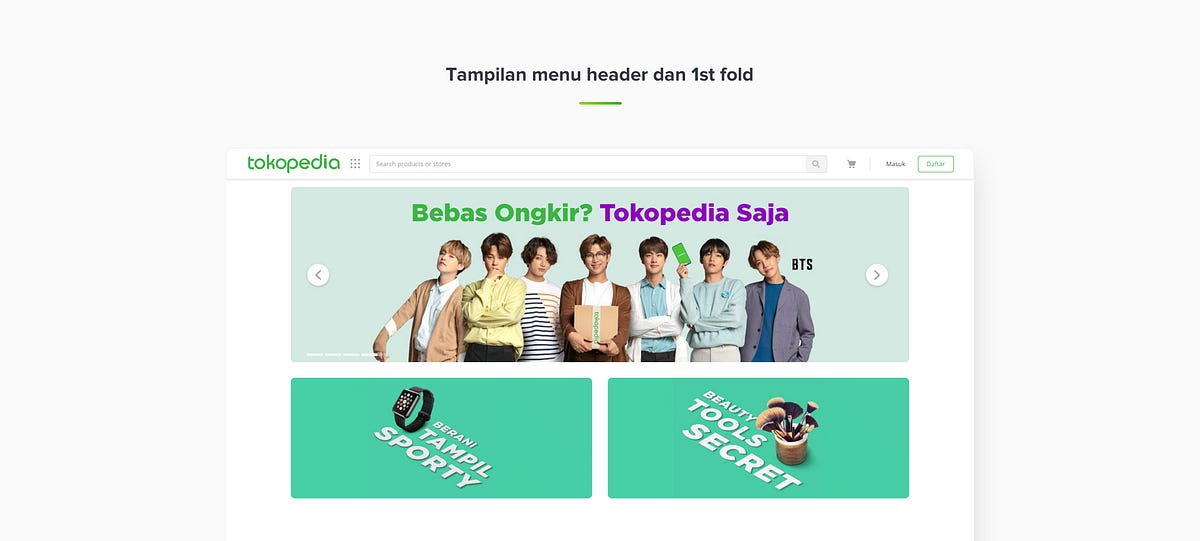 Case Study — Redesain Homepage Tokopedia | by Kadek Dwi Asri | Medium