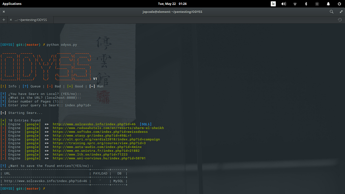 Odyss a Tool for Pentesting using Python | by Jonathan Perez | Medium
