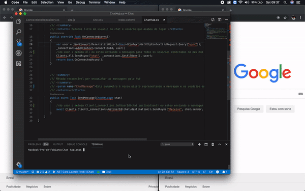 Criando um chat completo com ASP.NET Core MVC e SignalR | by Fabiano ... Criando um chat completo com ASP.NET Core MVC e SignalR | by Fabiano ...