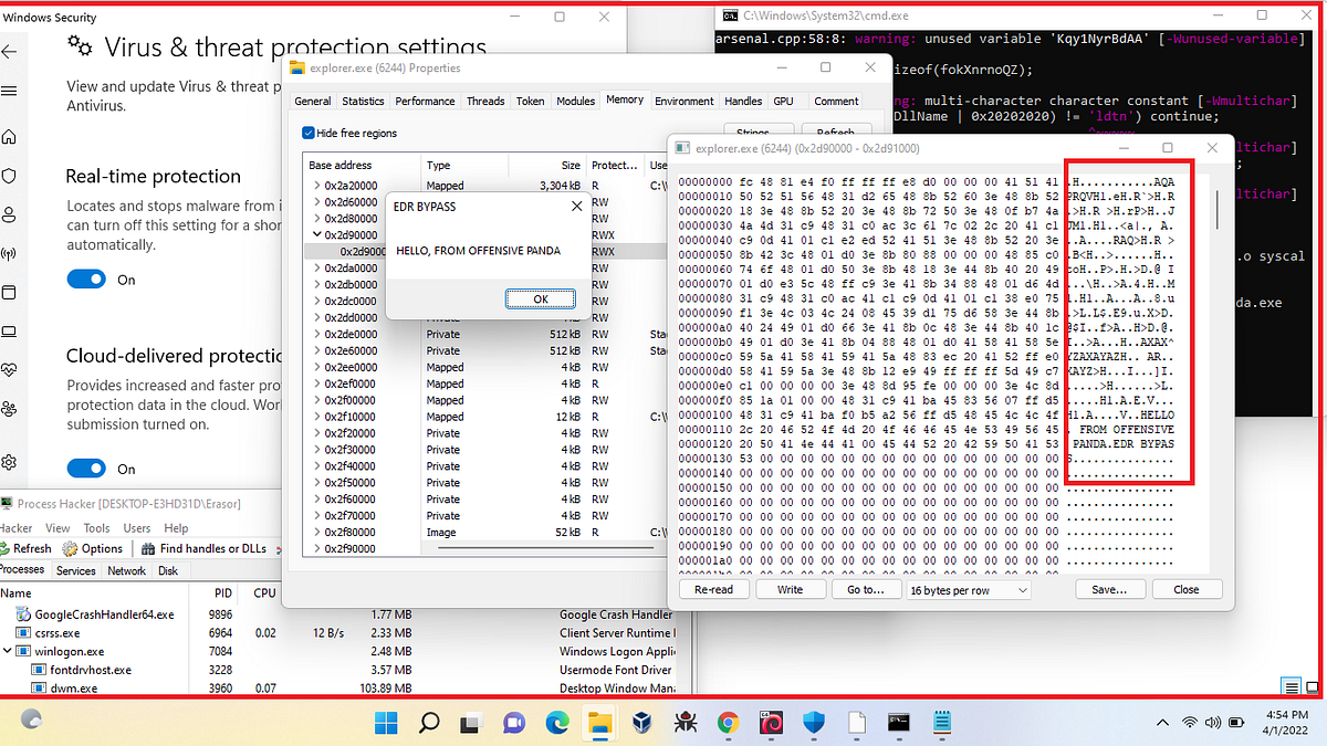 Arsenal: Bypass EDR’s/XDR’s and make malware analysis harder | by Usman Sikander | System Weakness